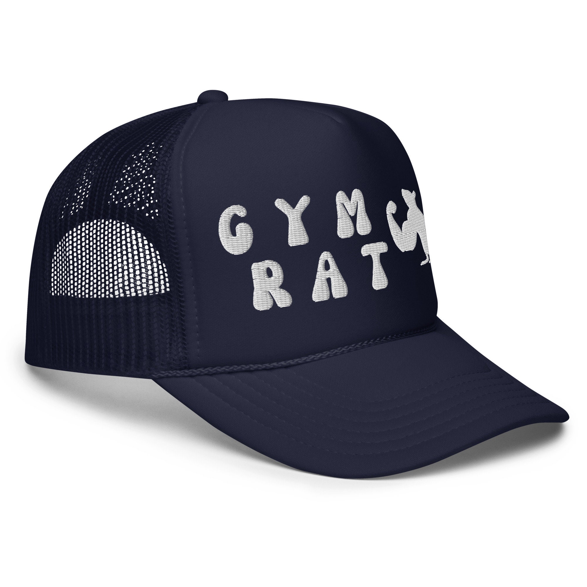 Gym Hat | Men’s Gym Hat | Gym Rat | Foam Trucker Hat | Classic Trucker ...