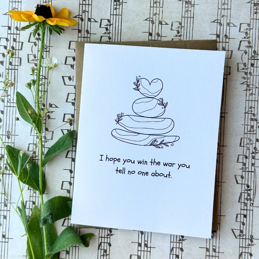I Hope You Win the War You Tell No One About Card Thinking of You ...