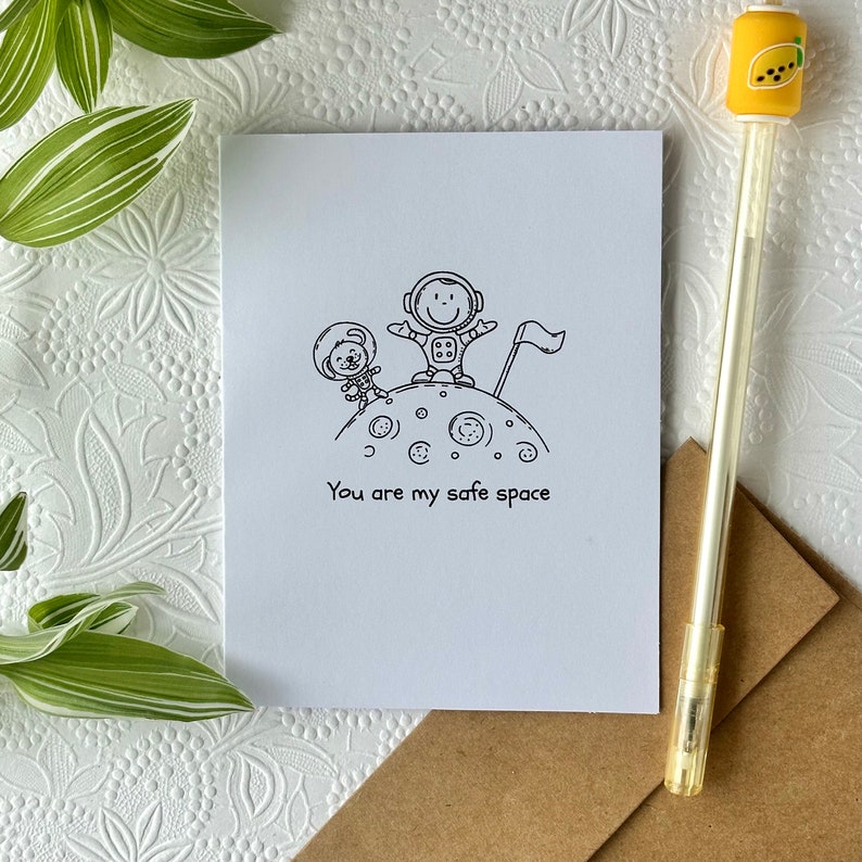You Are My Safe Space Card Thinking of You, Just Because Custom ...