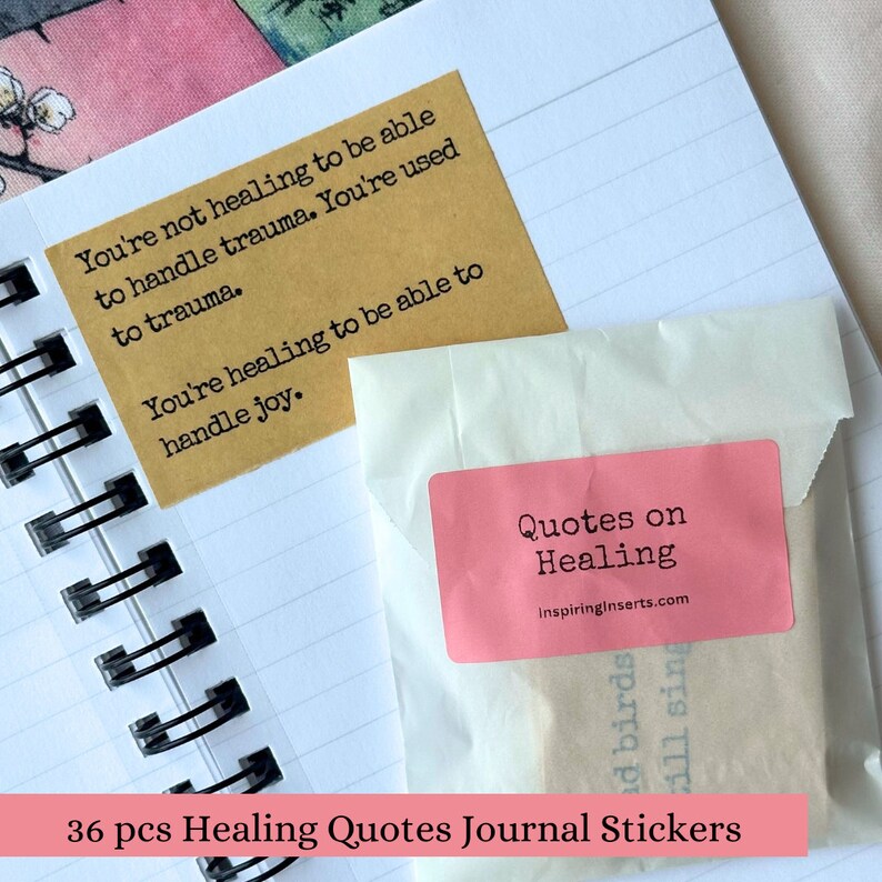 Healing Quotes Journal Stickers 36 Pcs | Inspirational Quotes Stickers ...