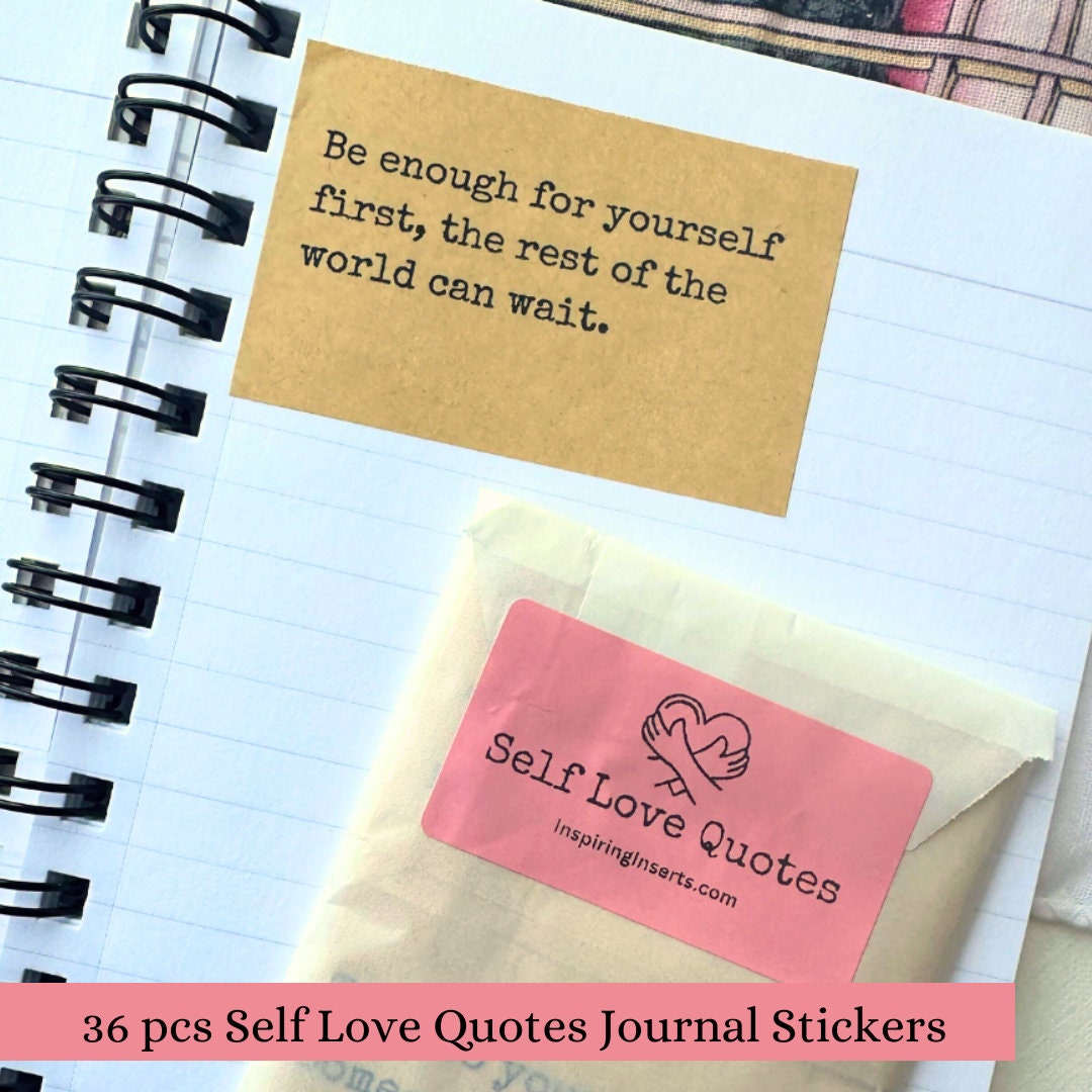 Self Love Quotes Journal Stickers 36 Pcs | Inspirational Quotes ...