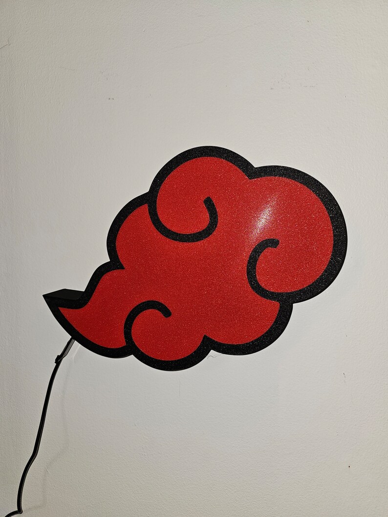 The Akatsuki Led Red Rain Cloud - Etsy
