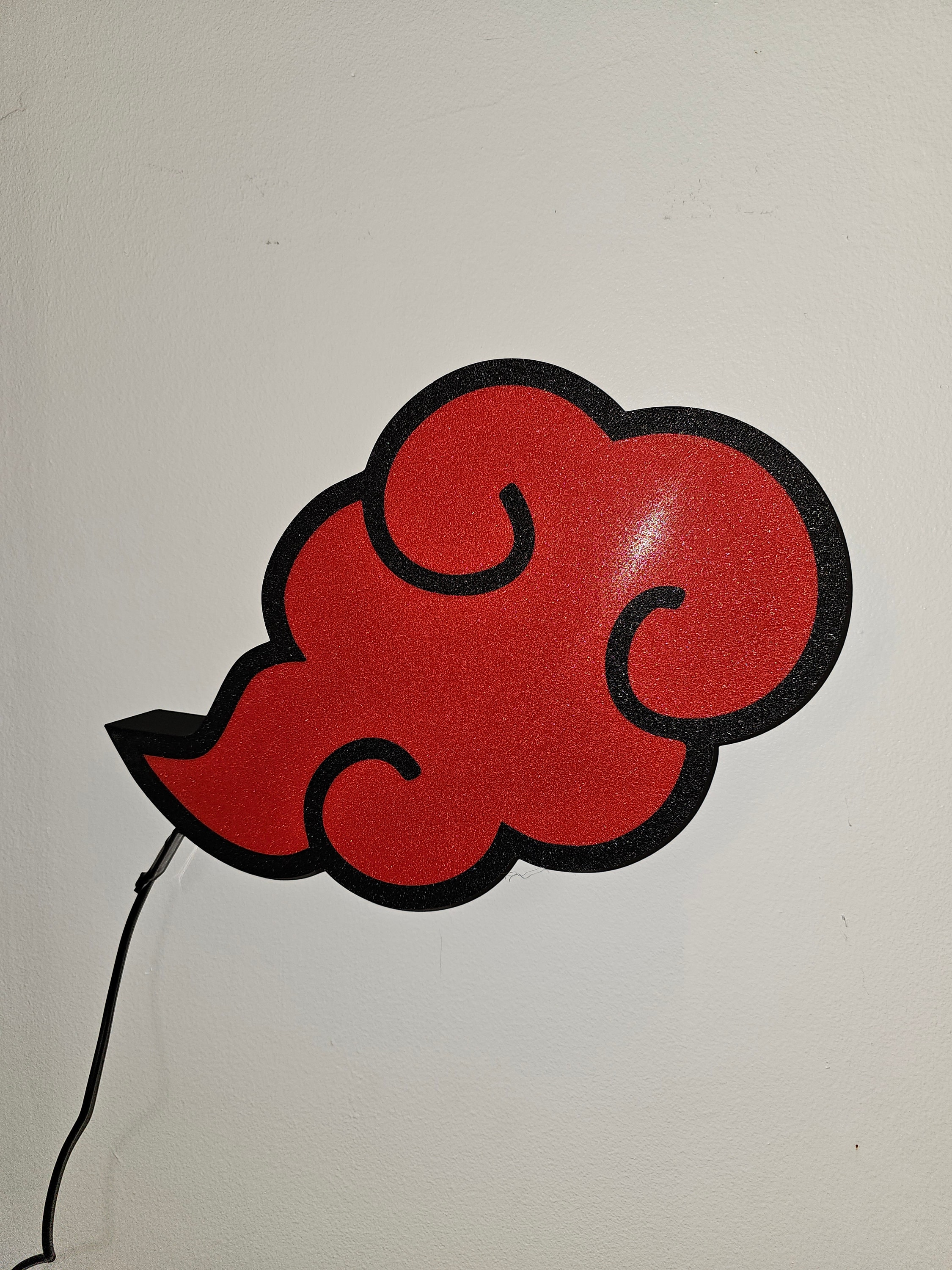 The Akatsuki Led Red Rain Cloud - Etsy