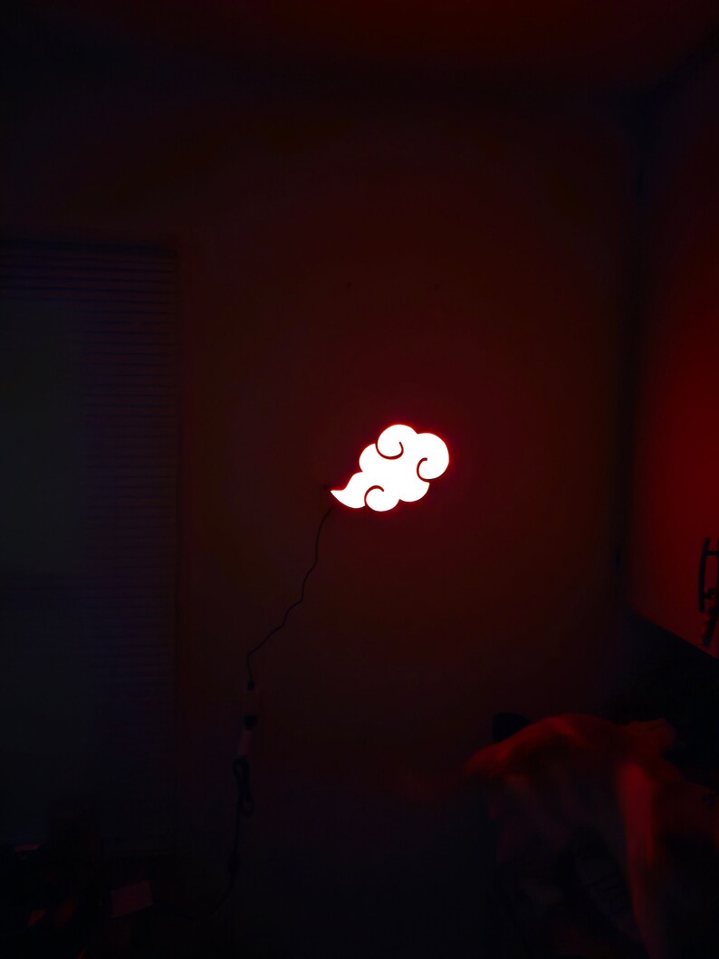 The Akatsuki Led Red Rain Cloud - Etsy