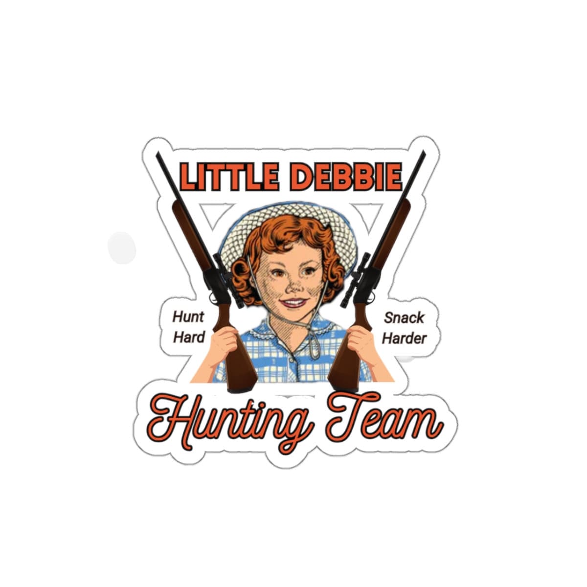 Little Debbie Hunting Team, Hunt Hard Snack Harder Kiss-cut Stickers - Etsy