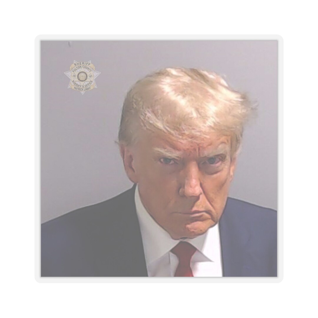 Donald Trump Mugshot Sticker - Etsy