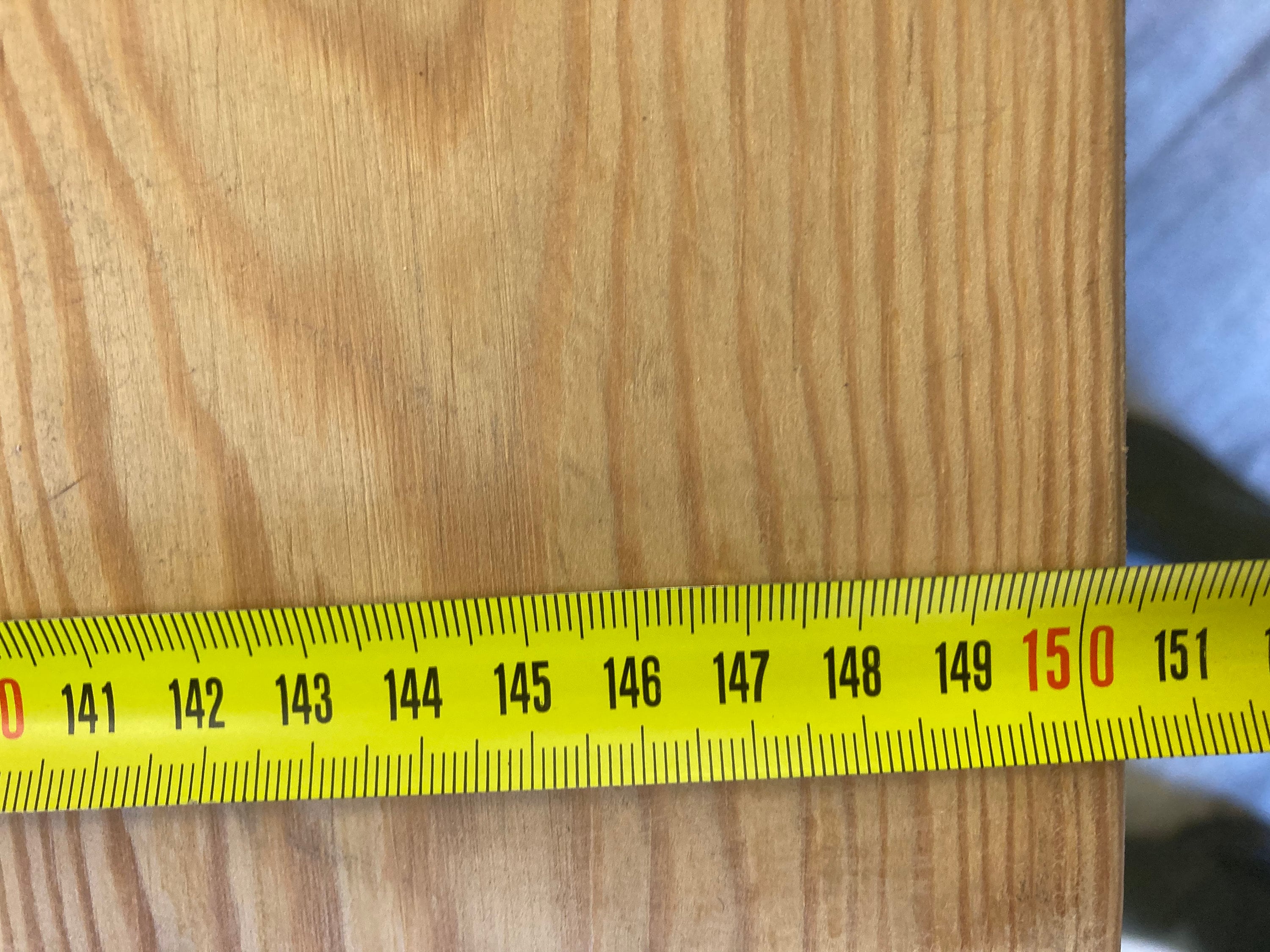 Garden Terrace Table in Solid Natural Larch Wood - Etsy