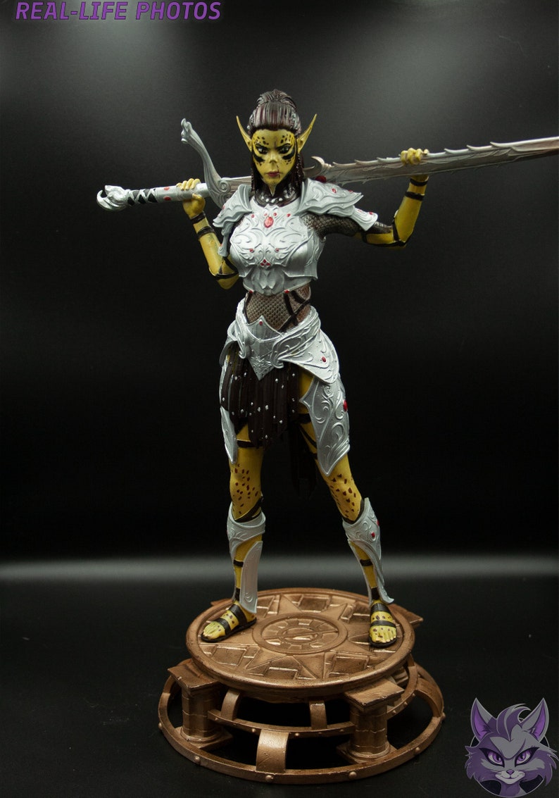 Baldur's Gate 3 Lae'zel Action Figure 32 Cm Heigh 12.5 Inches 3D ...