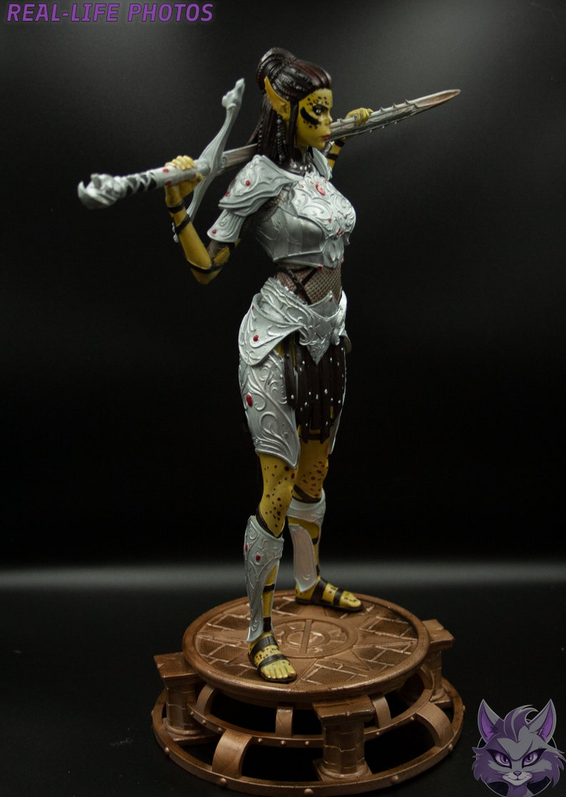 Baldur's Gate 3 Lae'zel Action Figure 32 Cm Heigh 12.5 Inches 3D ...