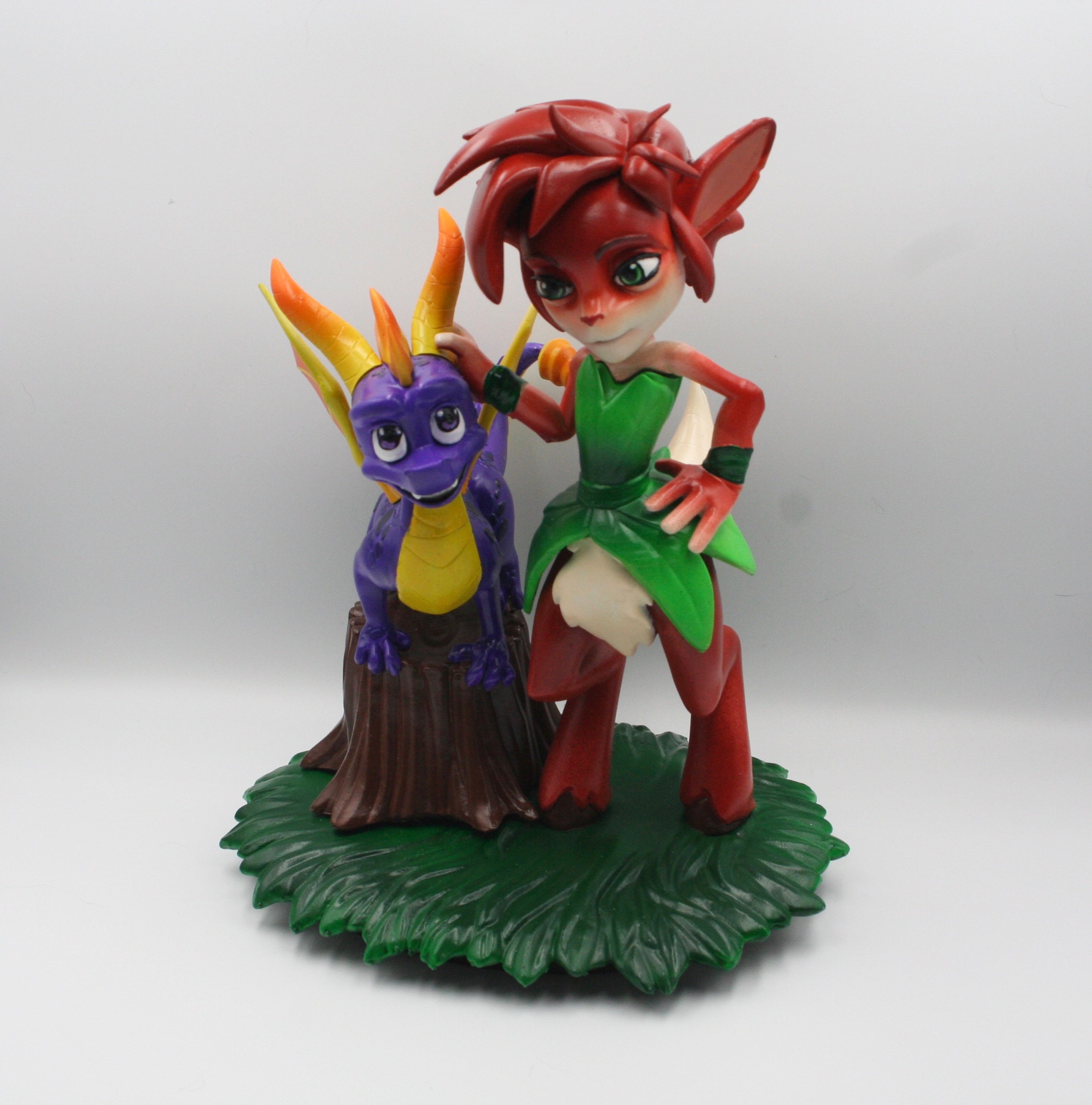 Printed and Manually Painted Figurine 21 Cm 8,3 Inches Furry Spyro From ...