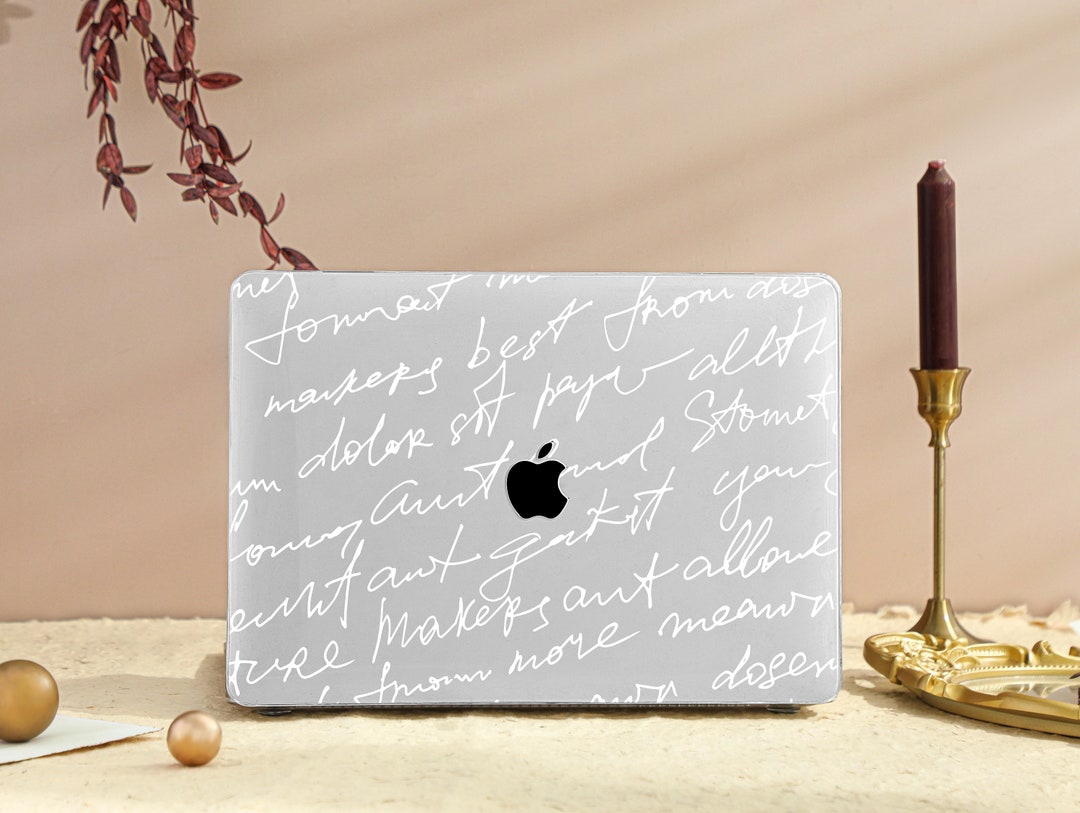 Special Word Doodle Clear MacBook Case for New MacBook Pro 13 16 15 Pro ...