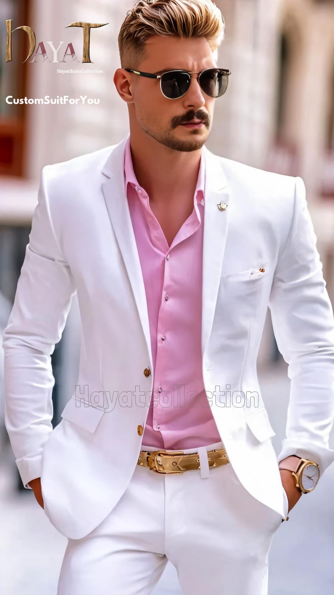 Men's White Suit: Custom-tailored 2-piece Wedding & Formal Wear Men ...