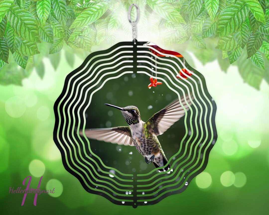 Hummingbird Wind Spinner PNG, Hummingbird Wind Spinner Sublimation ...