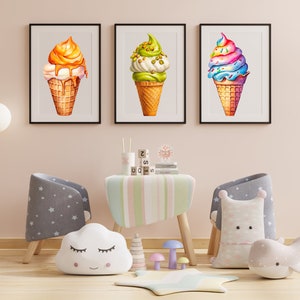 Ice Cream Clipart, Summer Clipart, Tasty Desserts, Sweet Treats, PNG ...