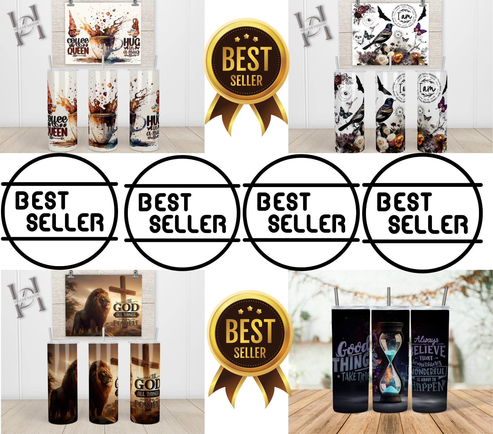 God Says You Are... 20oz Skinny Tumbler Sublimation Design ...