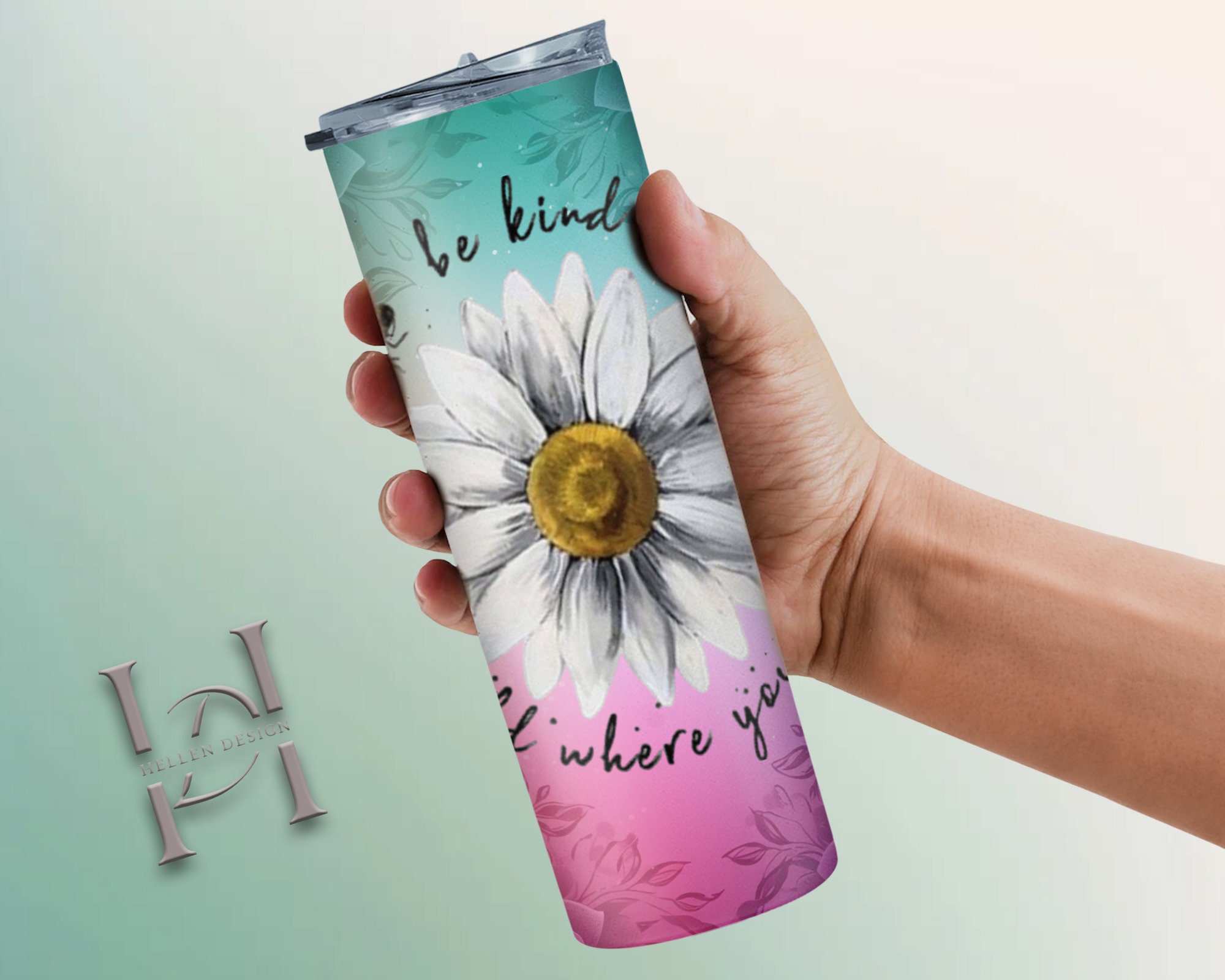 Be Kind Tumbler PNG, Positive Quote Design, Human Kind, Colorful ...
