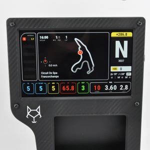 Sim Racing Dashboard With 6.8" Touch Screen & Carbon Finish - Etsy