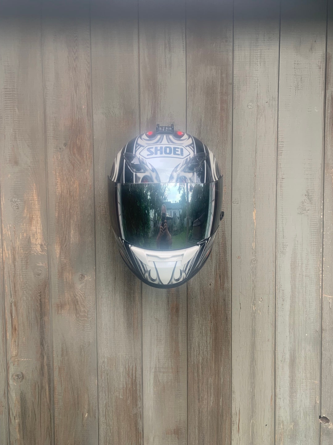 Floating Helmet Stand for Motorcycle and Snowmobile Racer Enthusiasts ...