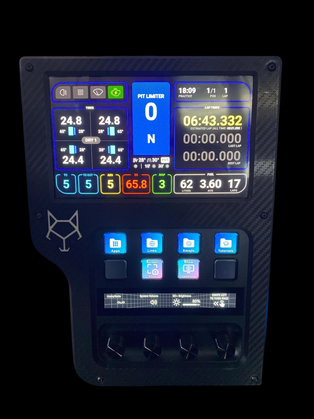 Sim Racing Dashboard for Stream Deck Plus and Vocore 6.8 Touchscreen ...