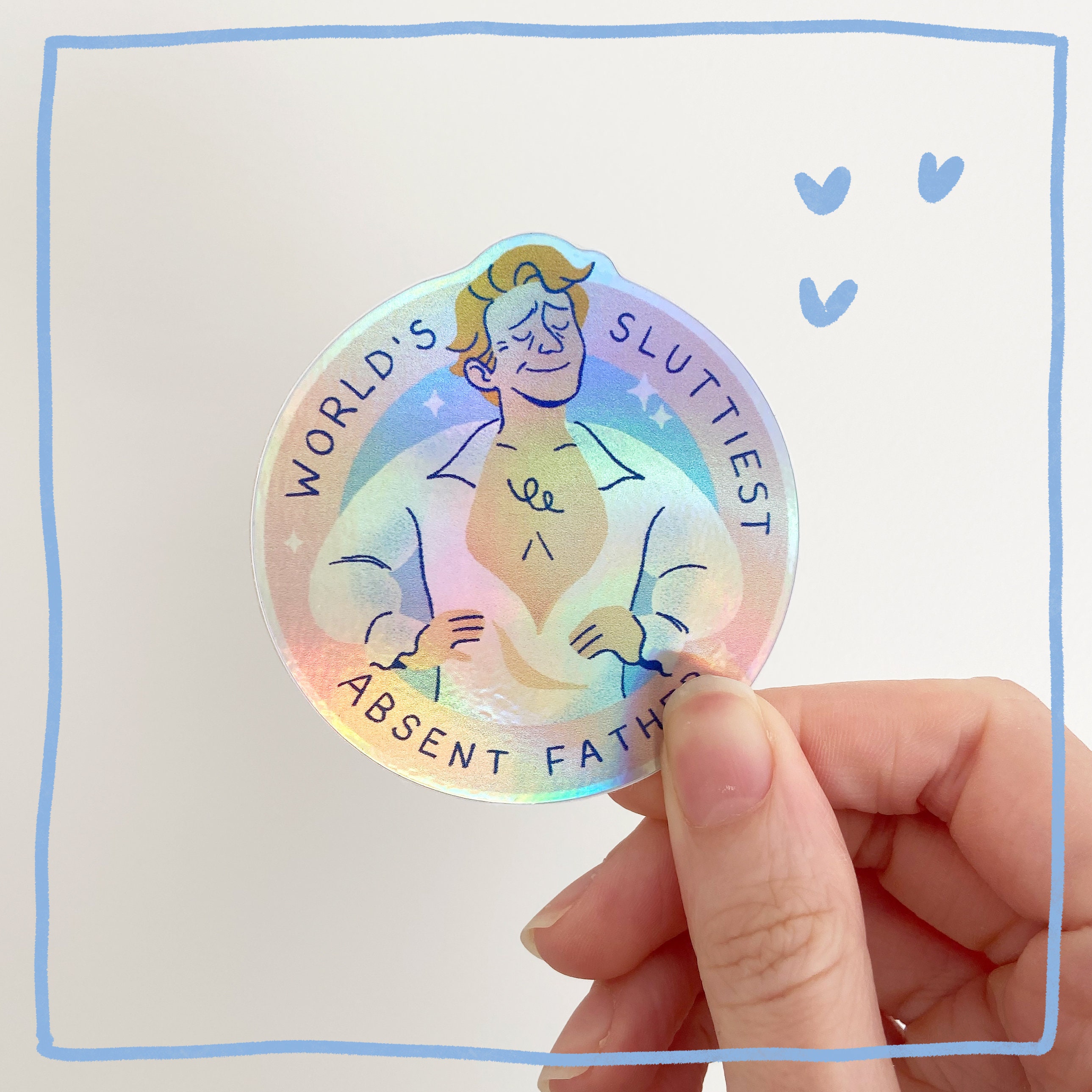 Stede Bonnet Holographic Vinyl Sticker OFMD Our Flag Means - Etsy