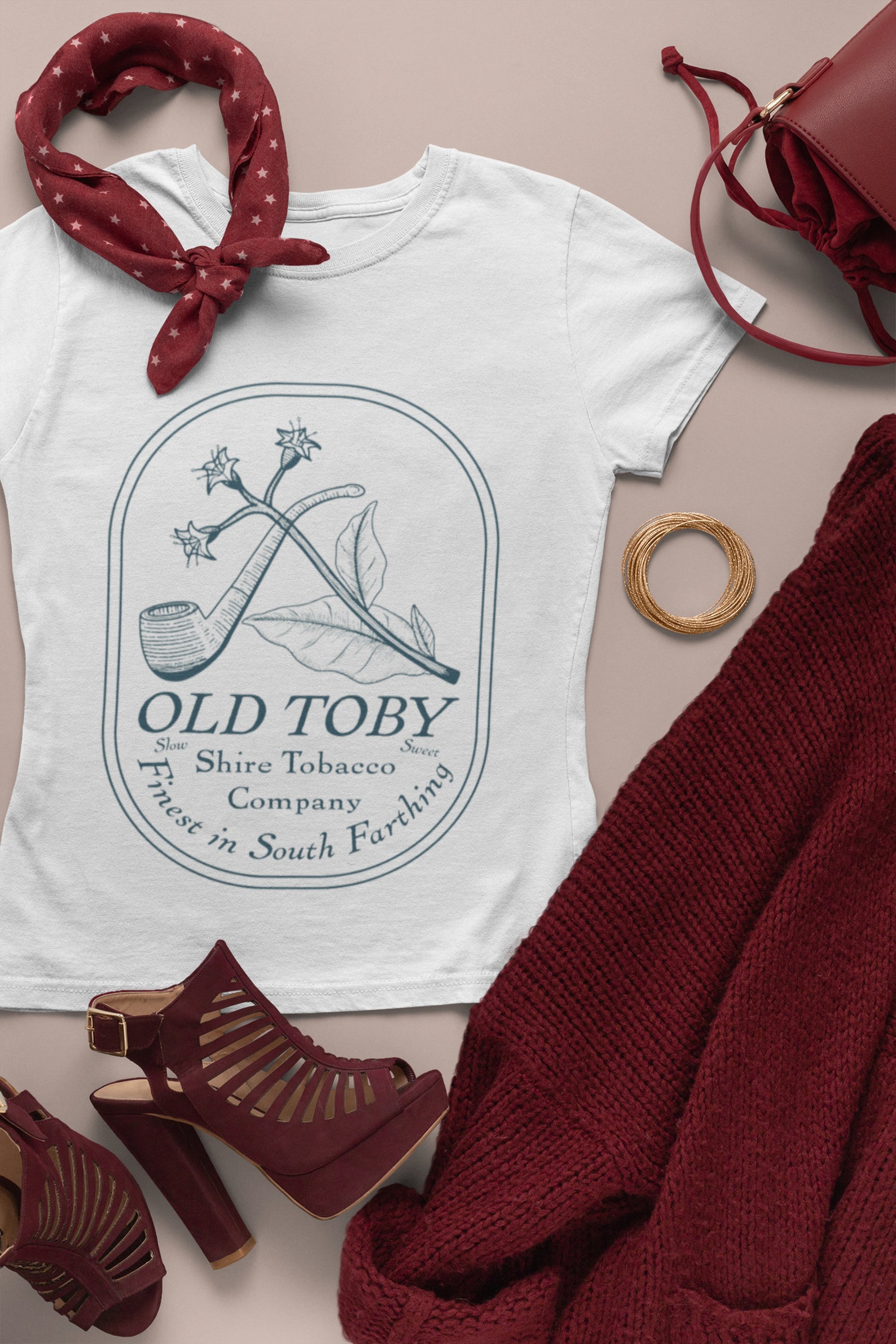 Hobbit Old Toby Pipeweed Tolkien South Farthing Shire Shirt From Lord ...