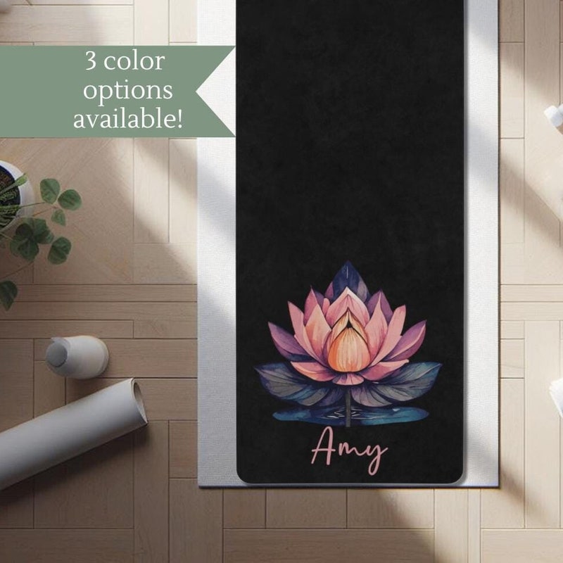 Floral Yoga Mat Thick - Etsy