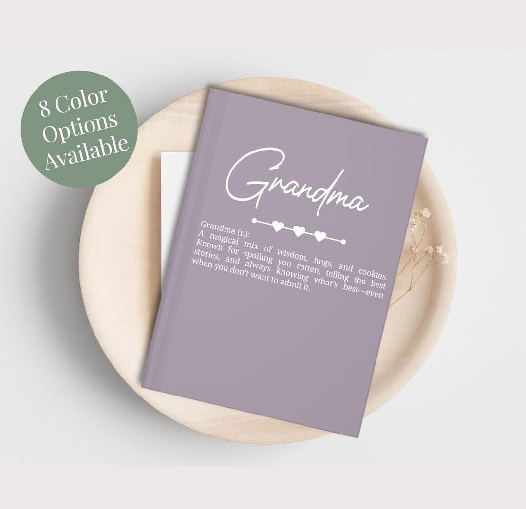 Personalized Grandma Journal Grandma’s Memories Grandma Definition ...