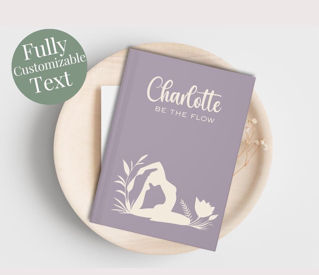 Personalized Yoga Journal Custom Meditation and Mindfulness Notebook ...