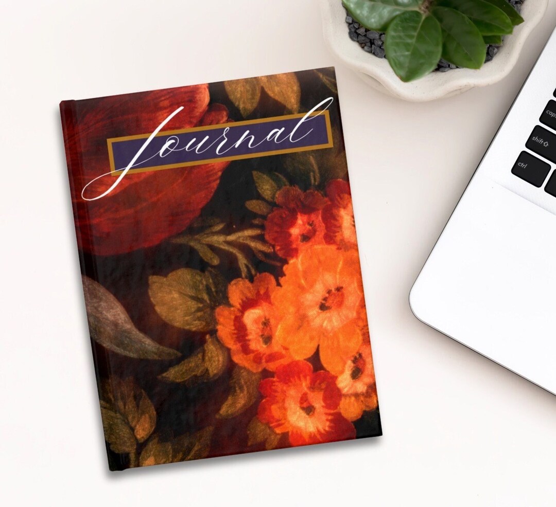 Flower Journal Floral Design Notebook Botanical Sketchbook With Red and ...