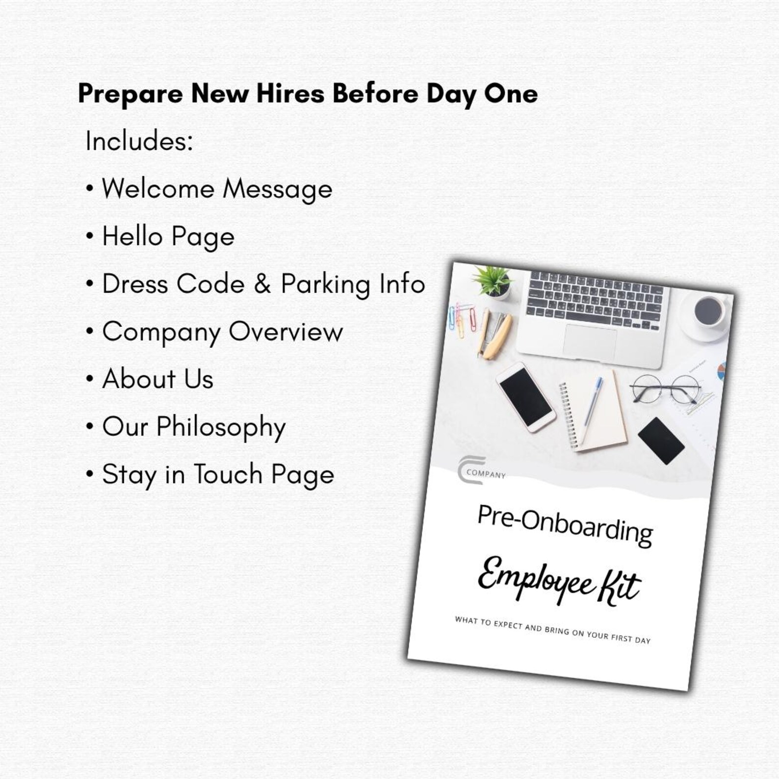 Employee Welcome Package: Editable HR Onboarding Template (canva) - Etsy