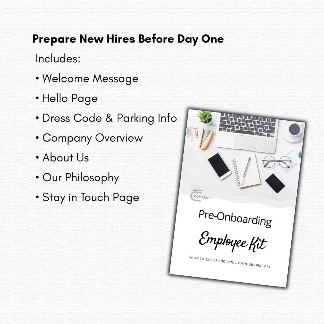 Employee Welcome Package: Editable HR Onboarding Template (canva) - Etsy
