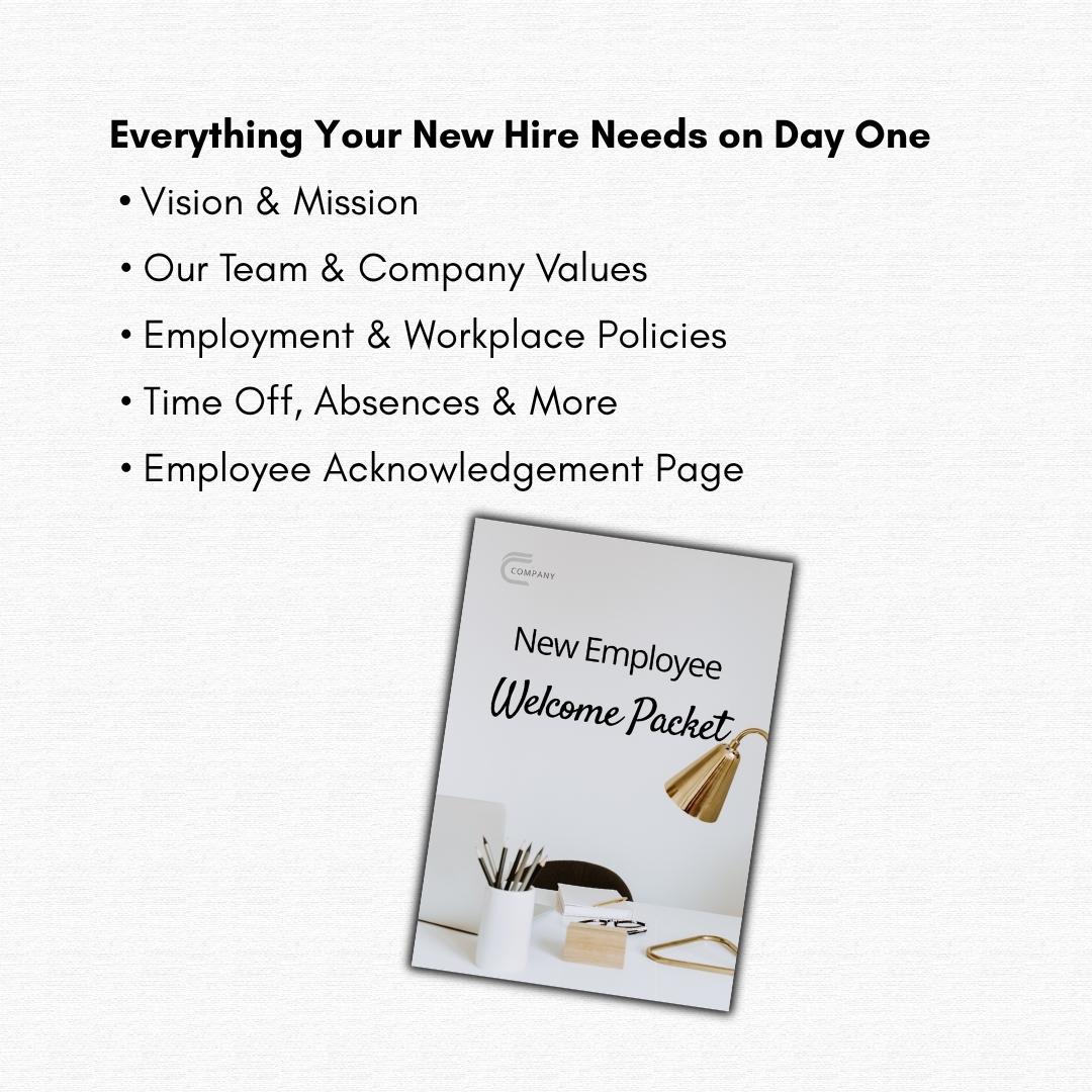 Employee Welcome Package: Editable HR Onboarding Template (canva) - Etsy