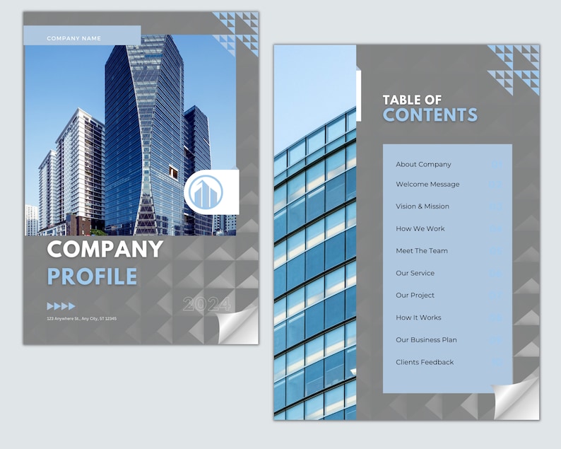 Company Profile Brochure Template | Corporate Brochure | Canva Editable ...