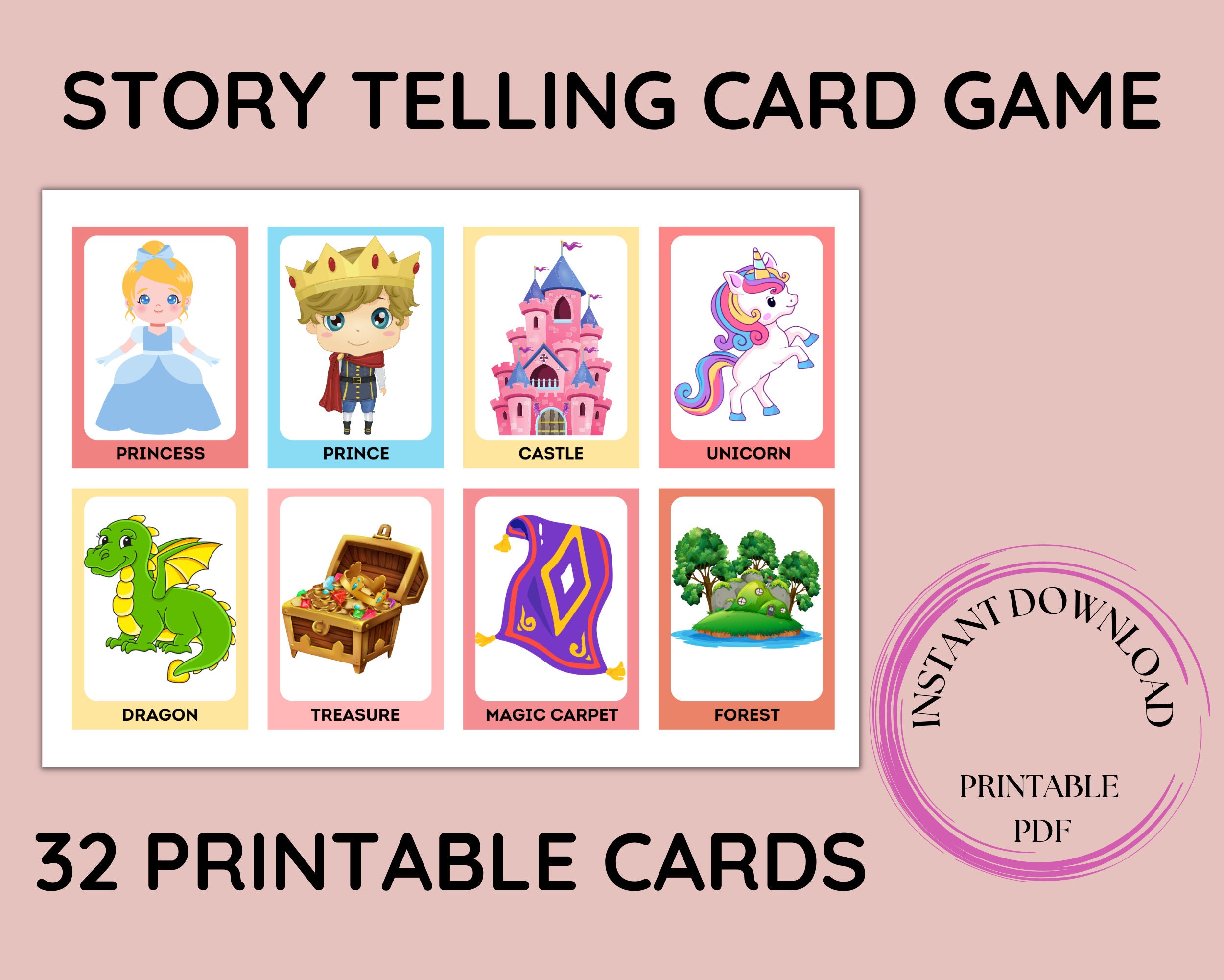 Story Telling Card Game | Story Telling Flashcards | Homeschool ...