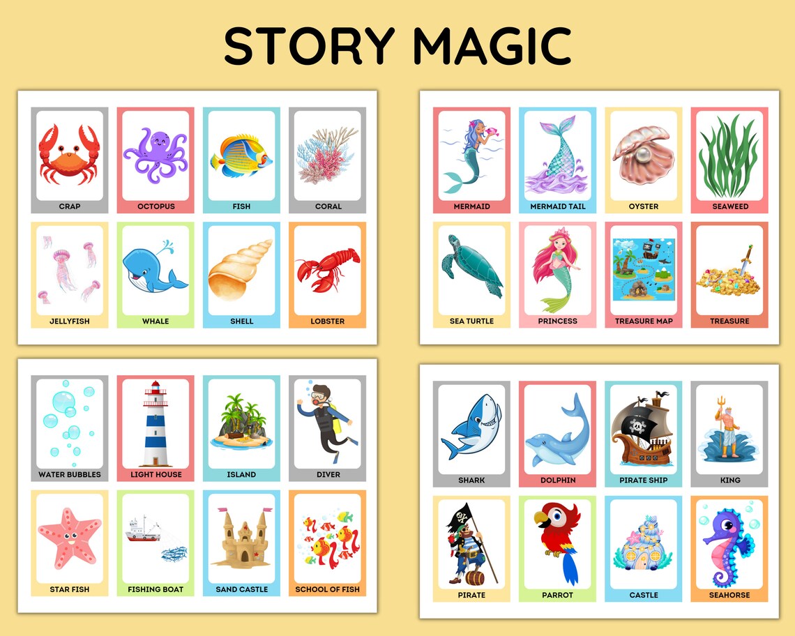 Story Telling Card Game | Story Telling Flashcards | Homeschool ...