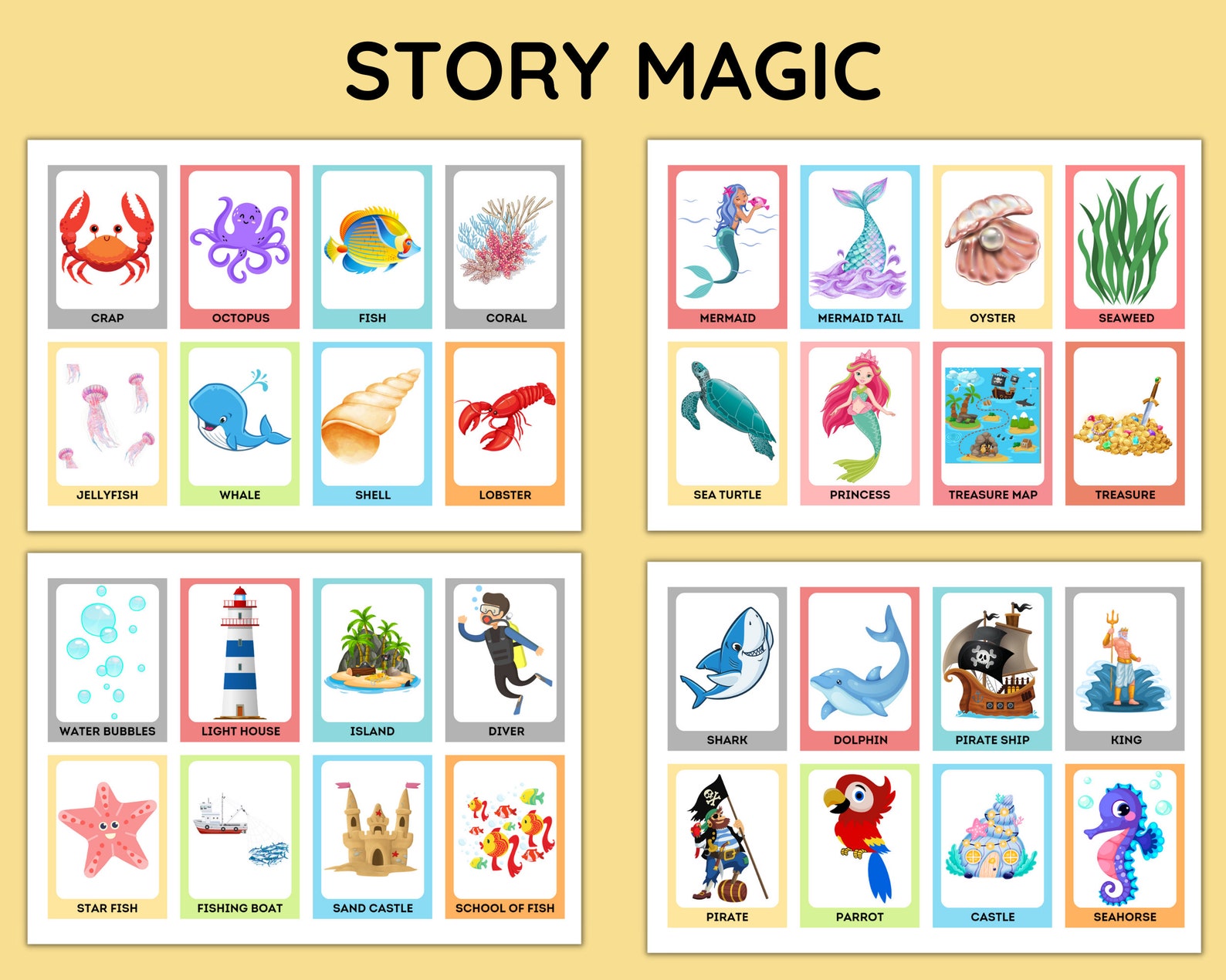 Story Telling Card Game | Story Telling Flashcards | Homeschool ...