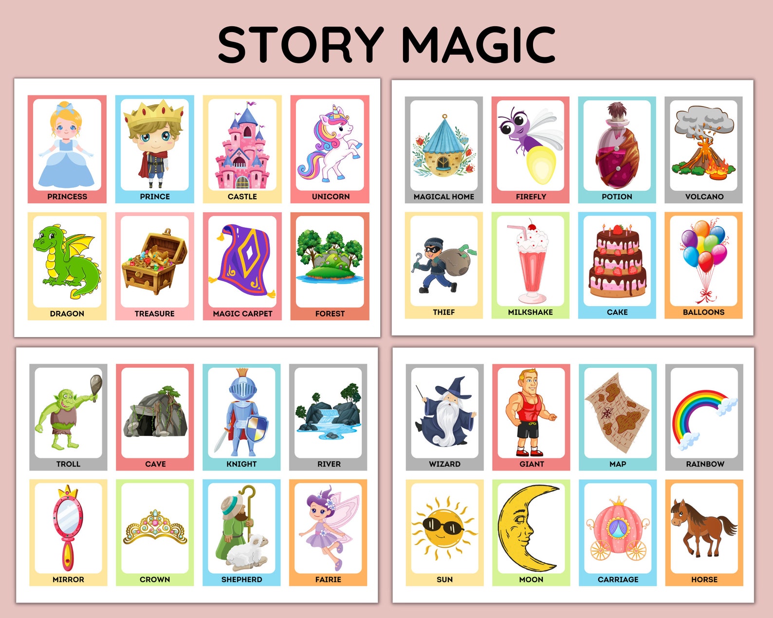 Story Telling Card Game | Story Telling Flashcards | Homeschool ...