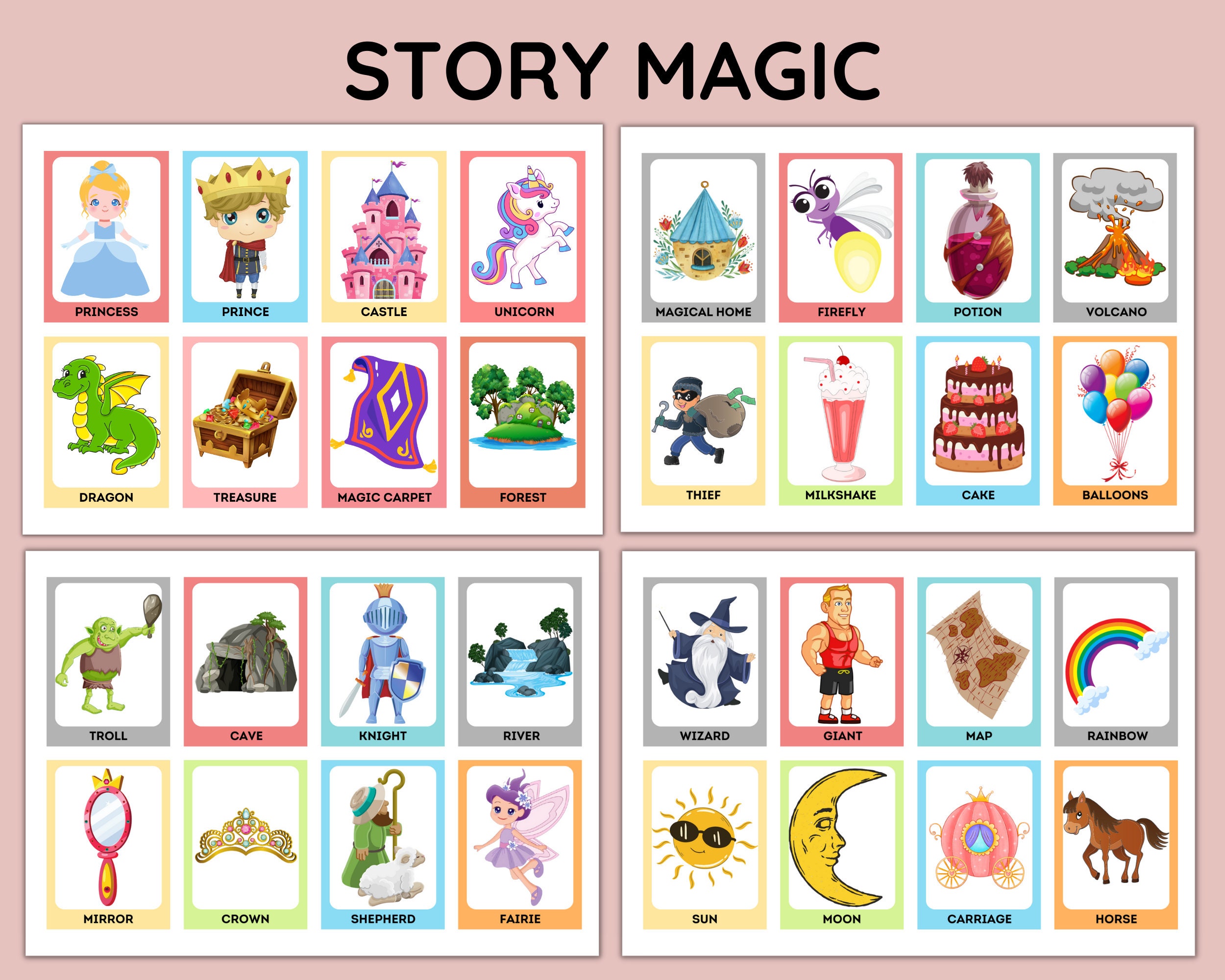 Story Telling Card Game | Story Telling Flashcards | Homeschool ...