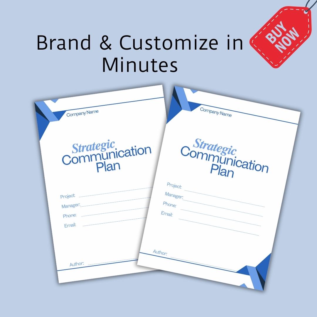 Company Communication Plan Template | Project Communication Management ...