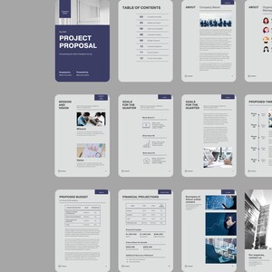 Project Proposal Template Edit in CANVA Client Proposal Template ...