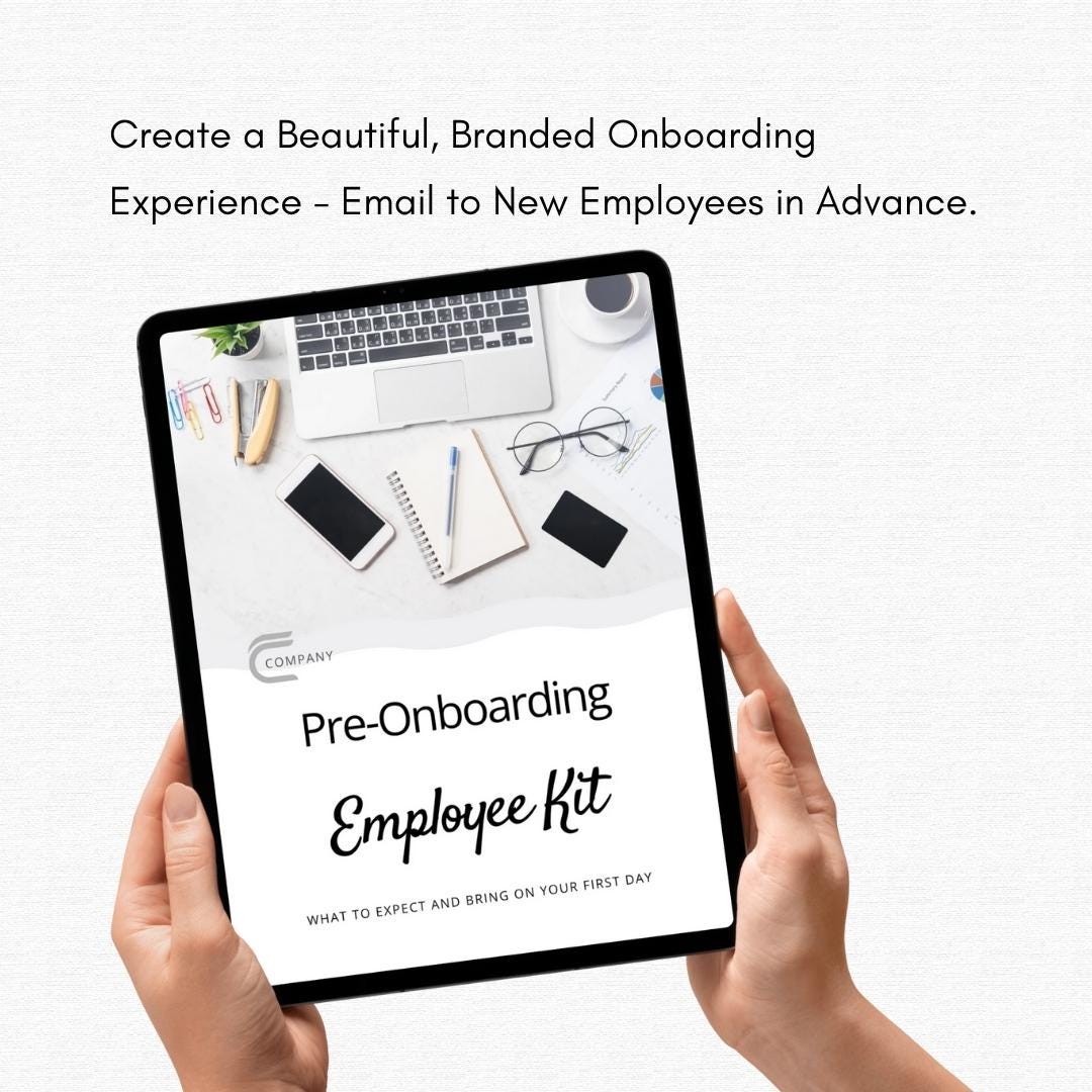 Employee Welcome Package: Editable HR Onboarding Template (canva) - Etsy