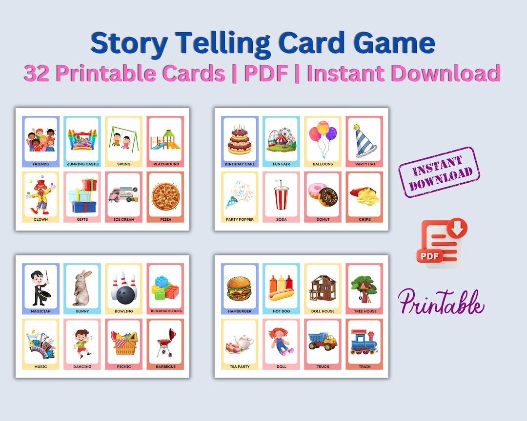 Story Telling Card Game | Story Telling Flashcards | Homeschool ...