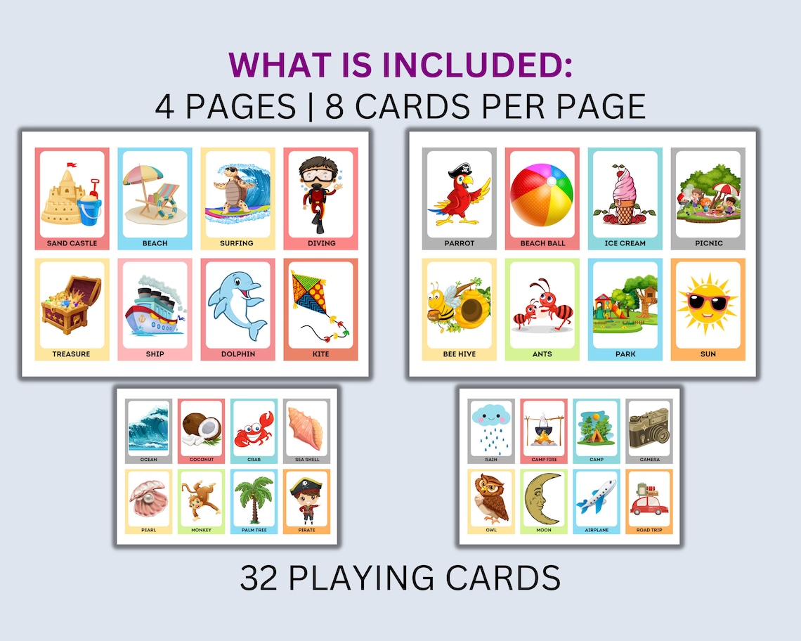 Story Telling Card Game Story Telling Flashcards Homeschool Printable ...