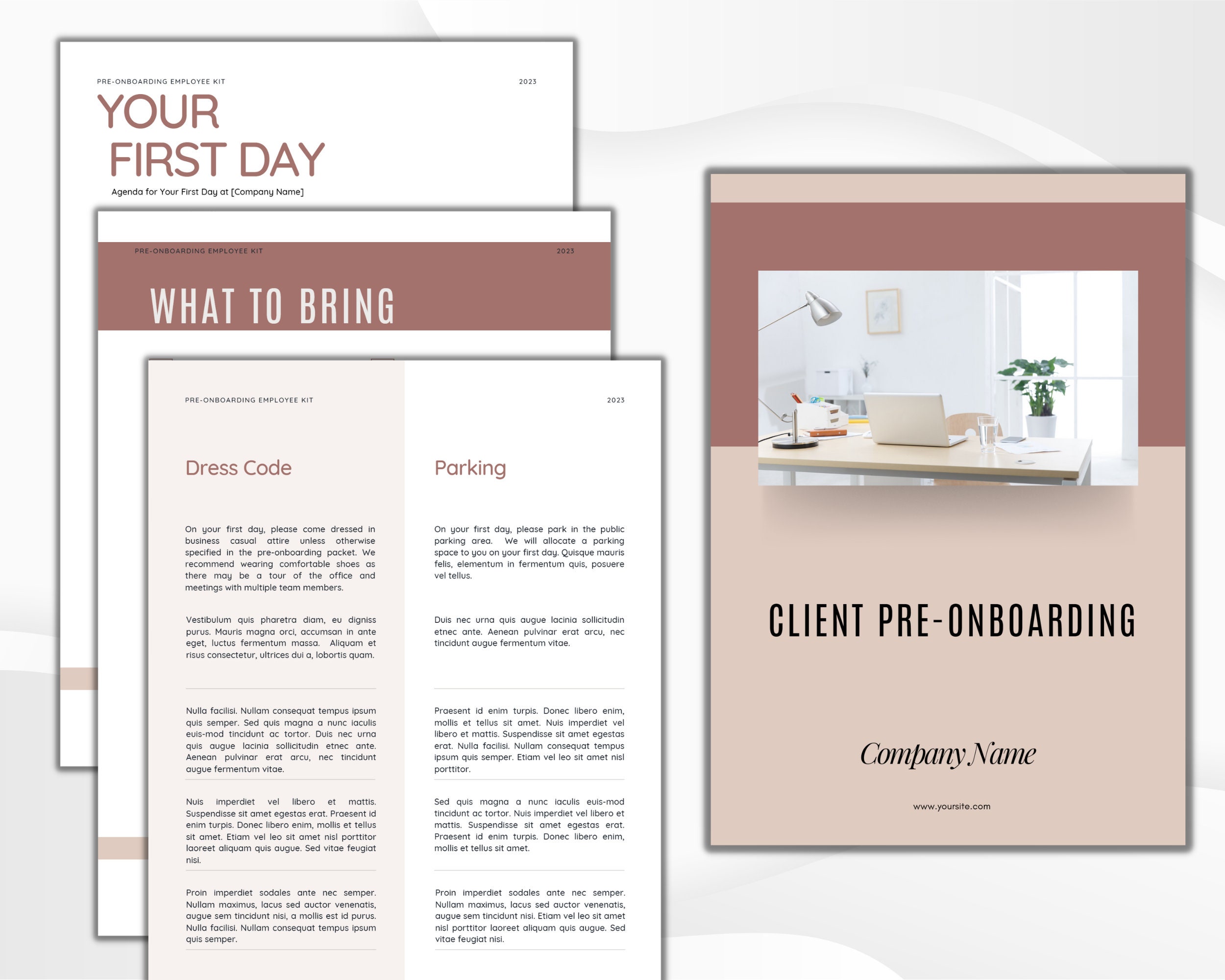 Employee Welcome Package Employee Onboarding Canva Template Employee Handbook Editable HR Manual ...