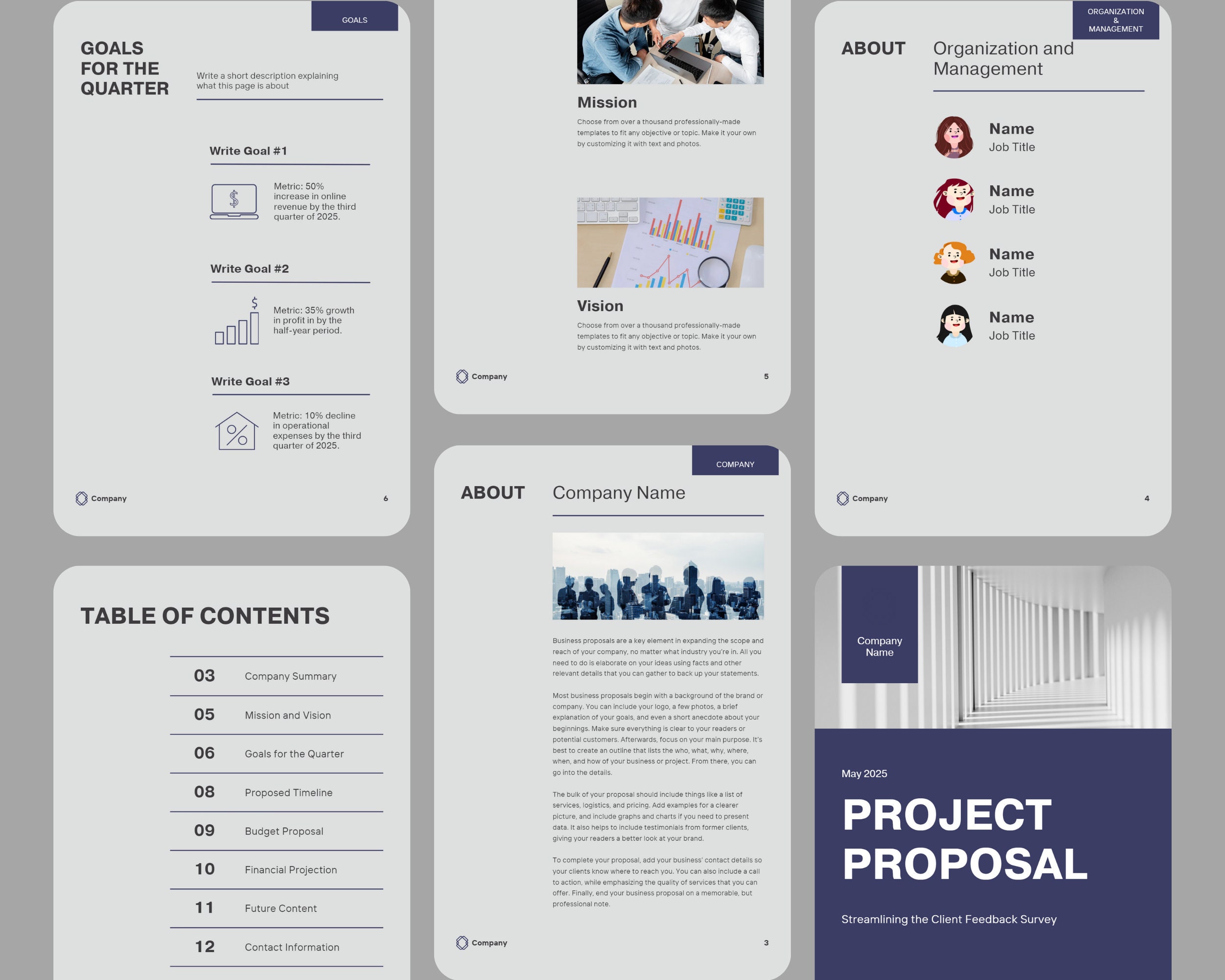 Project Proposal Template Edit in CANVA Client Proposal Template ...