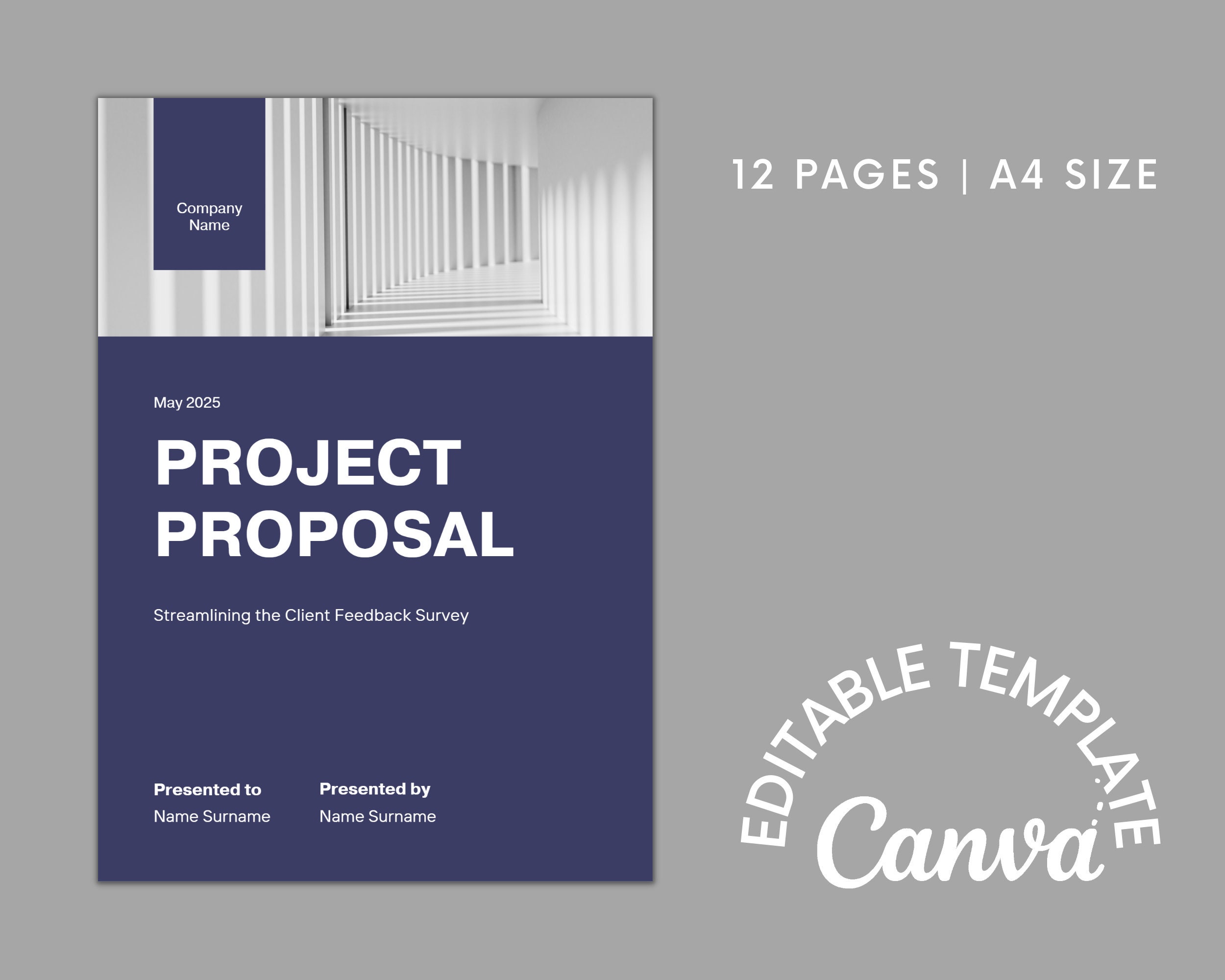 Project Proposal Template Edit in CANVA Client Proposal Template ...