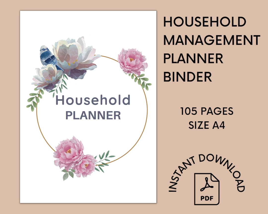 Household Planner Printable Home Management Binder Household Binder ...