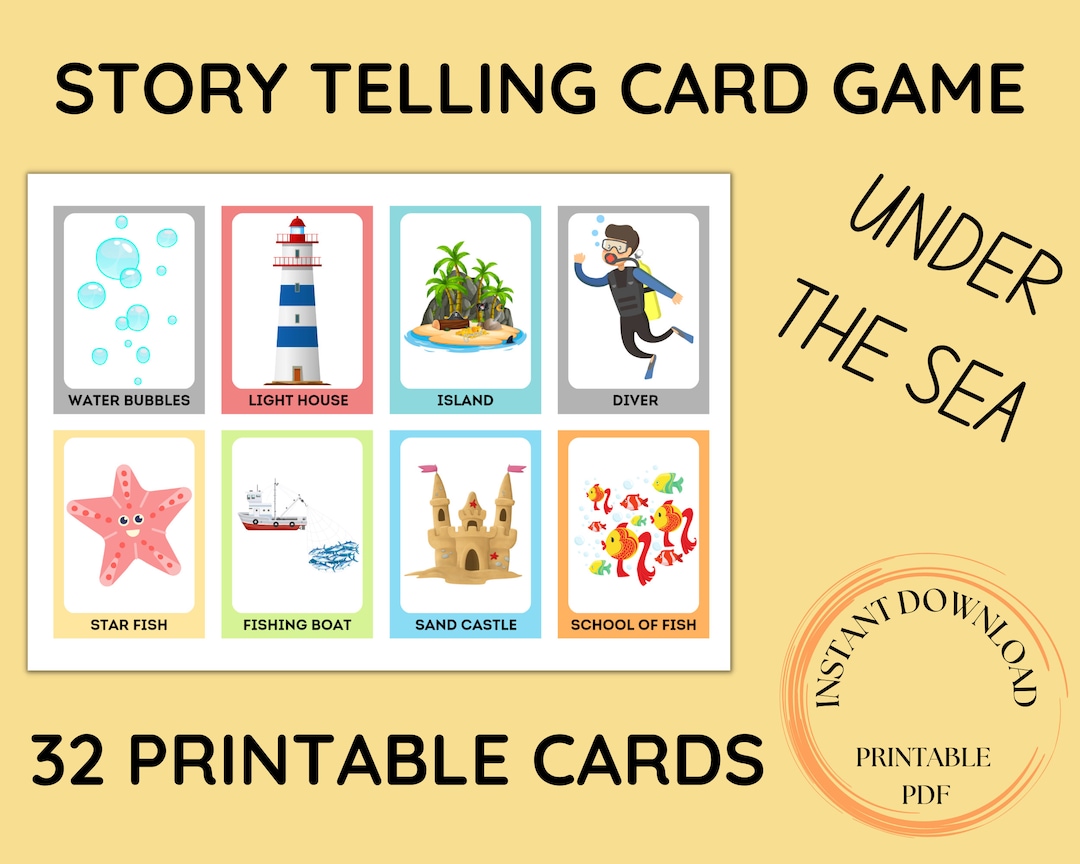 Story Telling Card Game | Story Telling Flashcards | Homeschool ...