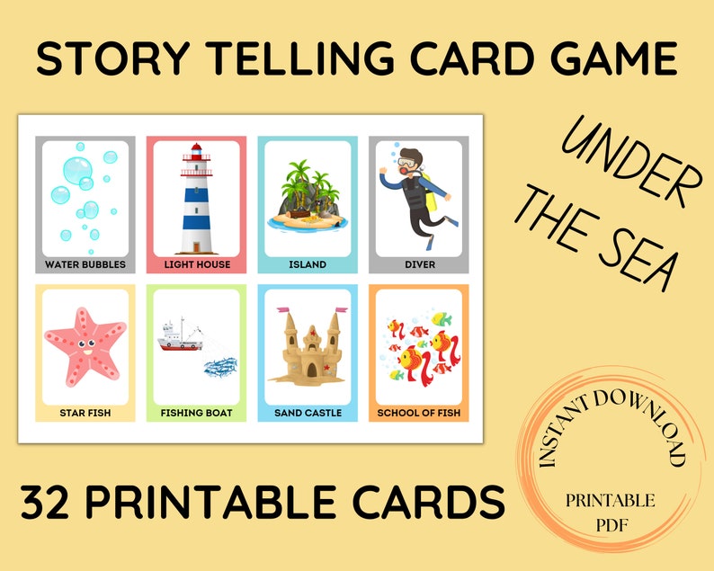 Story Telling Card Game | Story Telling Flashcards | Homeschool ...