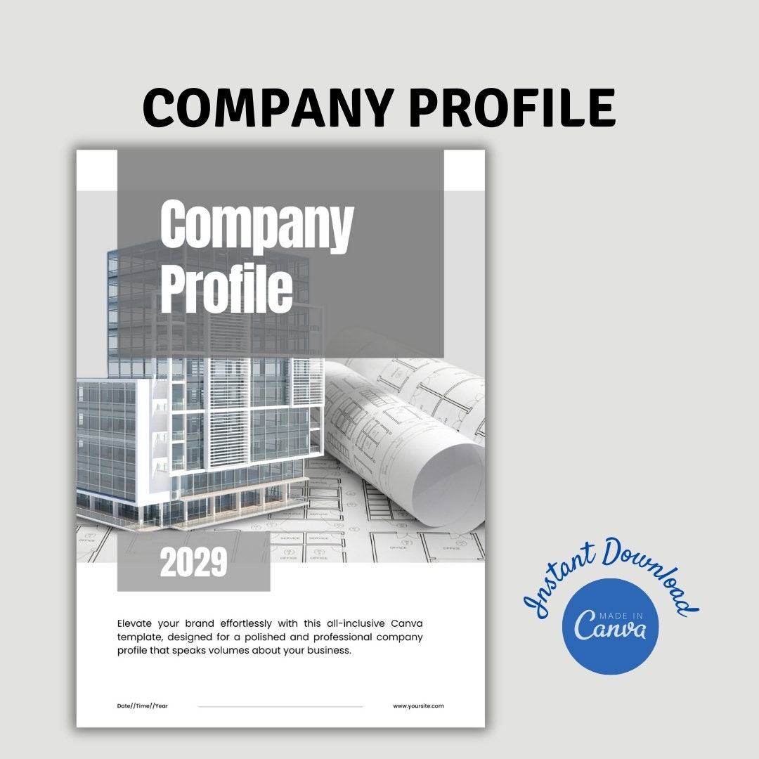 Company Profile Brochure Template Corporate Brochure Canva Editable ...